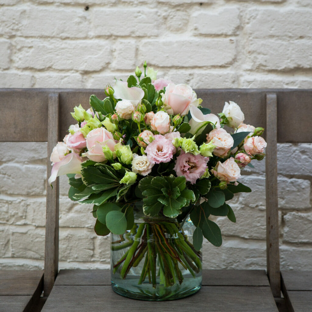 Pretty Pastels in a vase - Flower Box